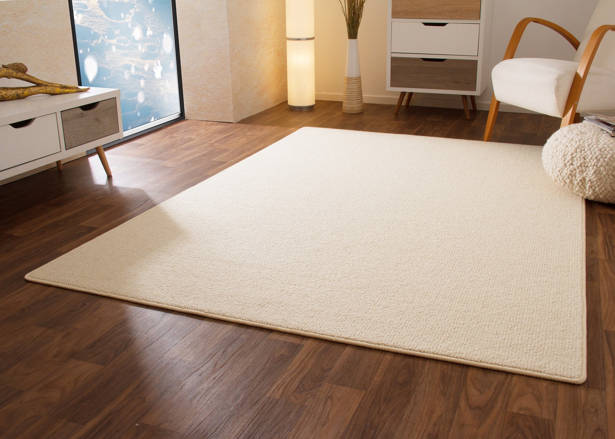 Designer Carpet Modern Berber Sydney Grey Cream White 100% Wool | eBay